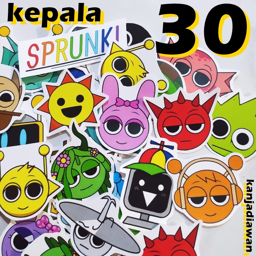Jual Stiker Sprunki 30 PC Sprunki Sticker Pack | Shopee Indonesia