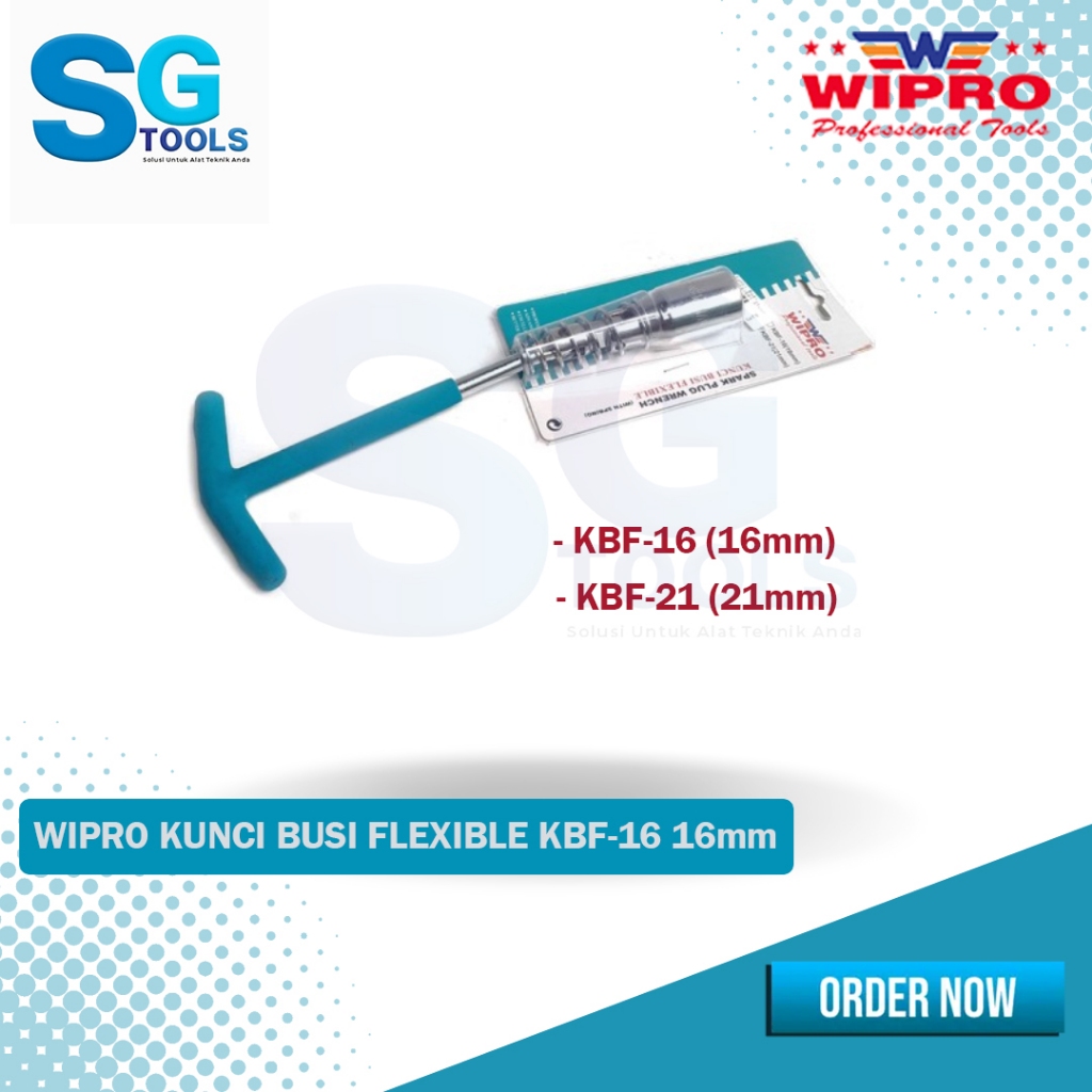 Jual Wipro Kunci busi flexible KBF (Size 16mm & 21mm) - Kunci Busi Flexible 16mm 21mm T Type ...