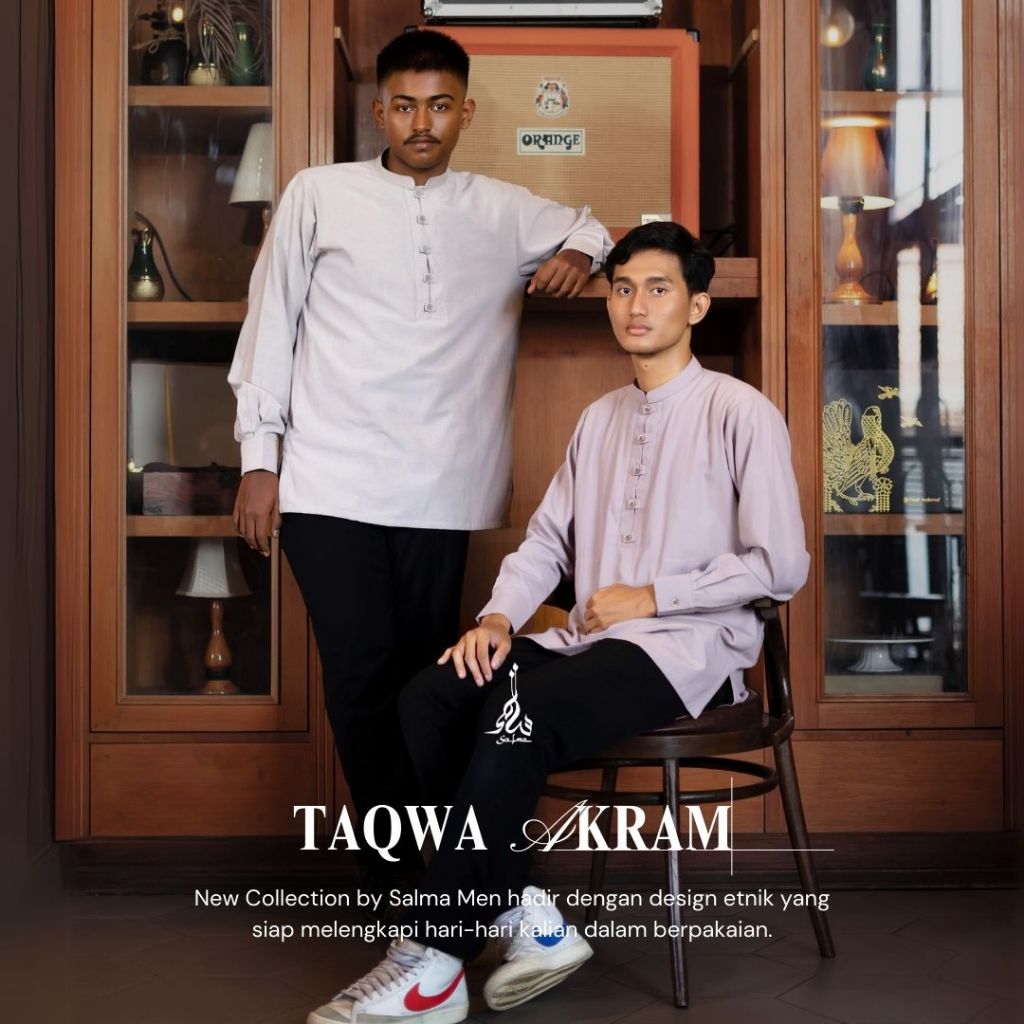 Jual SALMA Men - AKRAM | Baju Koko Maroko Busana Muslim 1318 Panjang ...