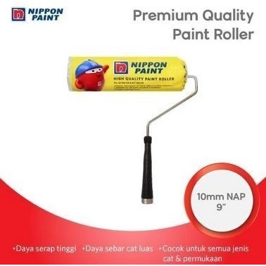 Jual RB ROLL CAT PREMIUM TEMBOK NIPPON PAINT UKURAN 9 INCH/10MM (1 SET ...