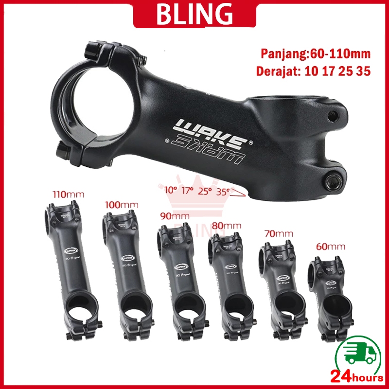 Jual 【COD】WAKE Stem Stem Sepeda MTB Roadbike OS 17 Derajat 90-110mm ...