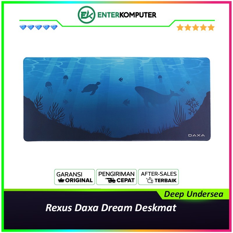 Jual Rexus Daxa Dream Deskmat - Deep Undersea (900 x 400 x 4mm ...