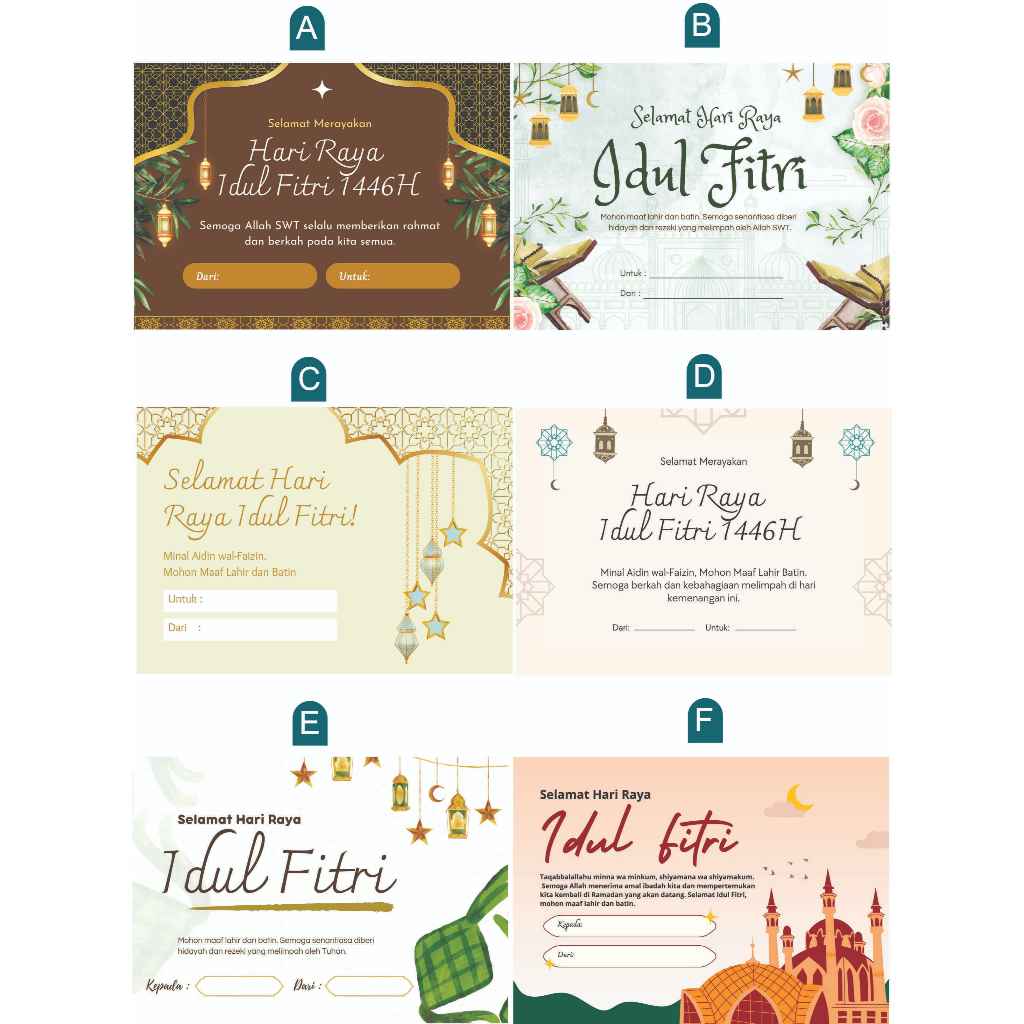 Jual KARTU UCAPAN RAMADHAN / KARTU UCAPAN PUASA RAMADHAN / GREETING ...