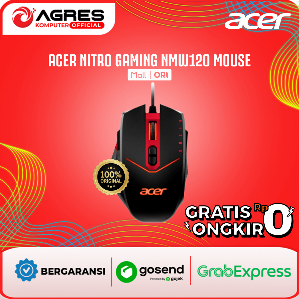 Jual ACER NITRO GAMING NMW120 MOUSE GAMING WIRED | Shopee Indonesia