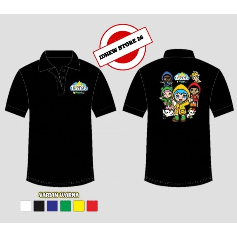 Jual Custom Kaos Kerah Kancing Bisa reques nama atau tulisan Baju Kaos ...