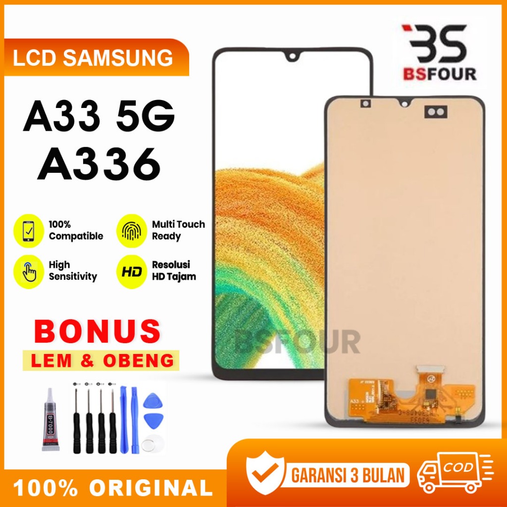 Jual LCD SAMSUNG A33 5G / A336 FULLSET TOUCHSCREEN | Shopee Indonesia