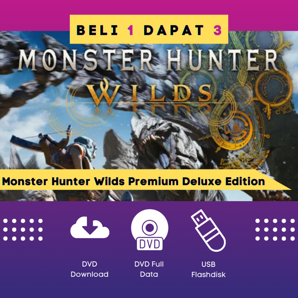 Jual Monster Hunter Wilds Premium Deluxe Edition | Game PC Original | Shopee Indonesia