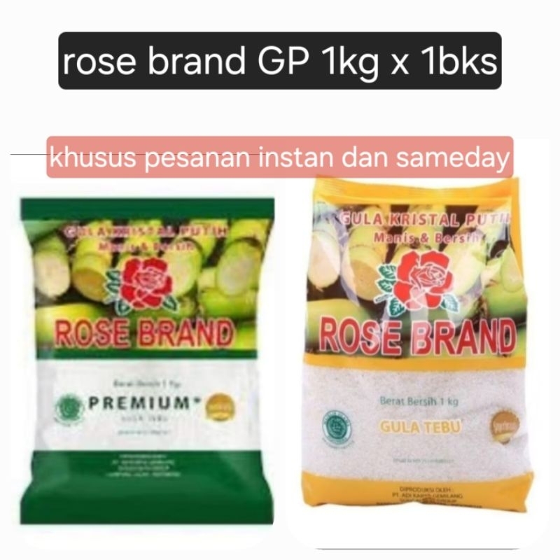 Jual rose brand gula pasir kemasan 1 kg | Shopee Indonesia