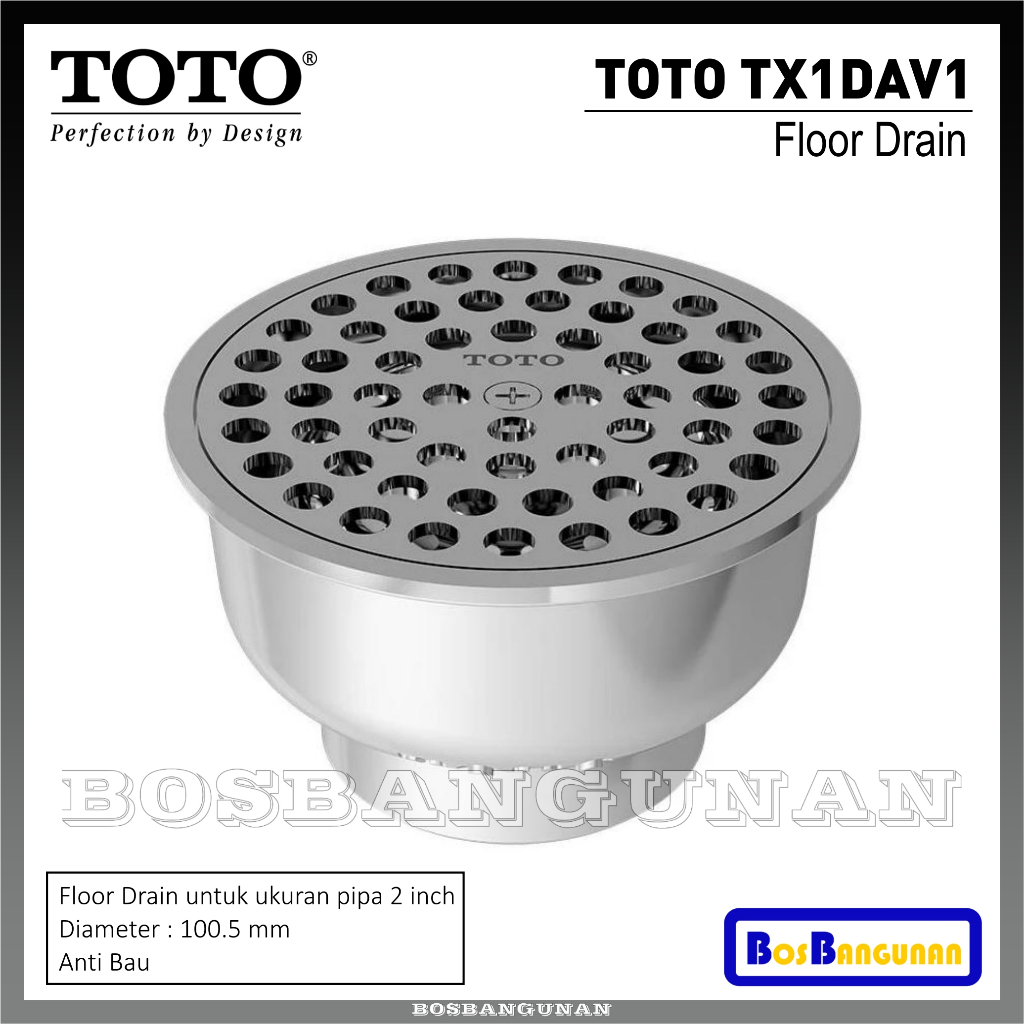 Jual Floor Drain TOTO TX1DAV1 / Saringan Lantai Kamar Mandi TOTO ORIGINAL / Saringan Kamar Mandi ...