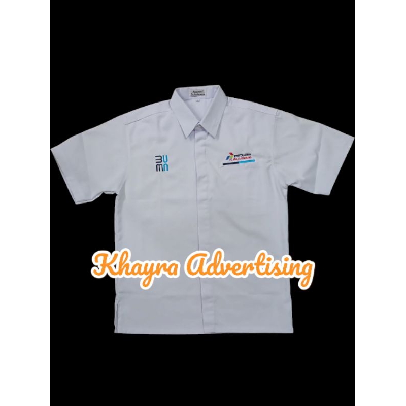 Jual kemeja bumn pertamina custom nama Pt seragam bumn pertamina custom ...