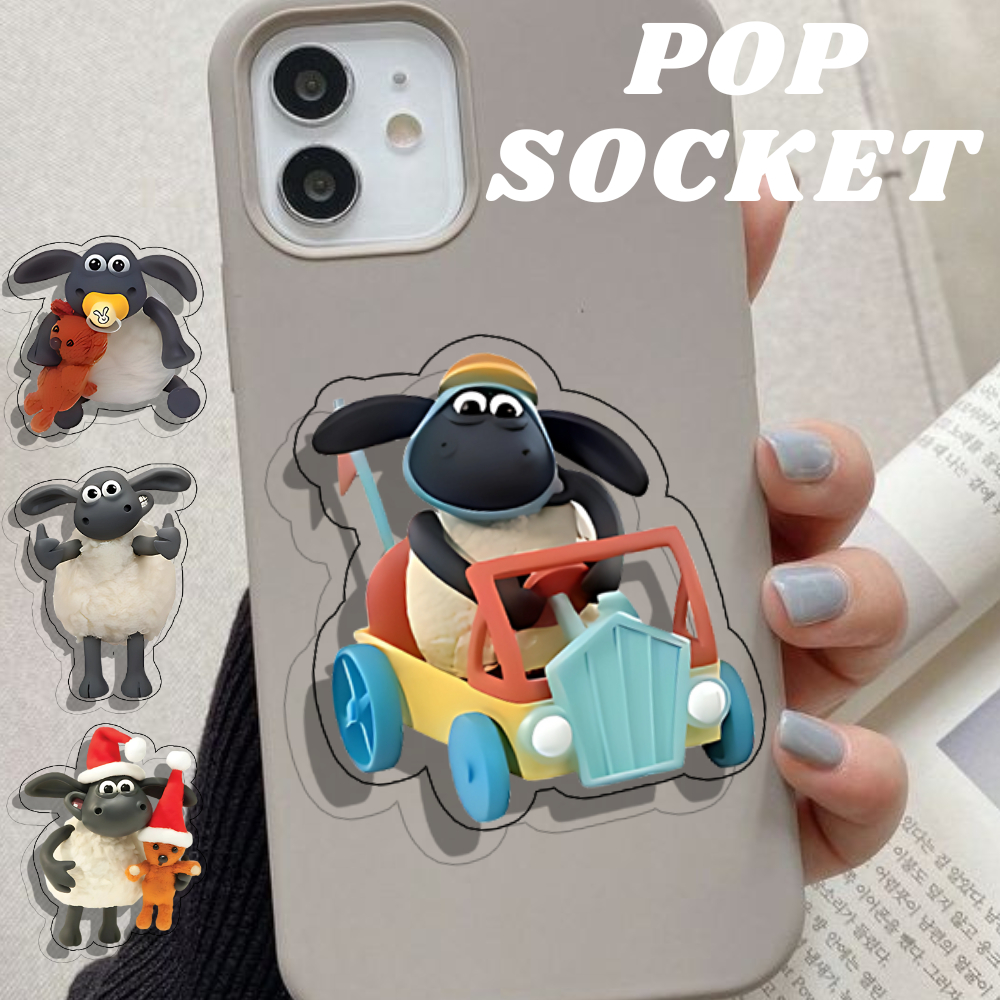 Jual Shaun The Sheep Pop Socket | Griptok / Phone Holder / Phone Grip ...
