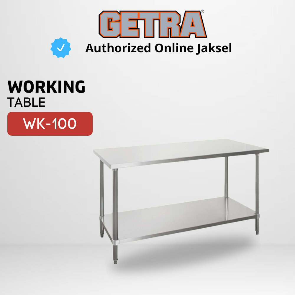 Jual GETRA WK-100 WORKING TABLE MEJA STAINLESS KNOCKDOWN WK 100 ...