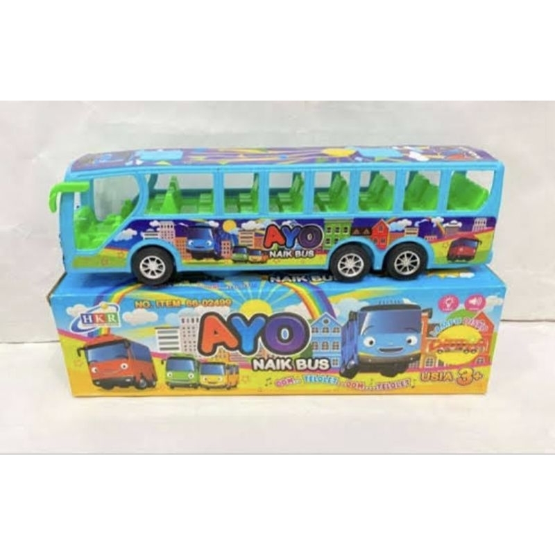 Jual Mainan Kendaraan Karakter The Little Bus Tayo Bis Tayo Ayo Naik Bus Funny Bus Lampu dan ...
