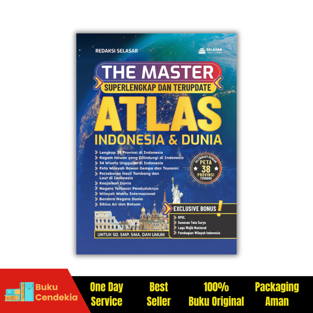 Jual Selasar Media Utama - Buku The Master ATLAS Indonesia & Dunia Superlengkap dan Terupdate ...