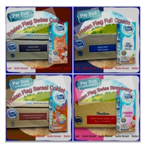 Jual SUSU UHT FRISIAN FLAG 225ML ALL VARIANT ISI 36 ( 1 KARTON ) | Shopee Indonesia