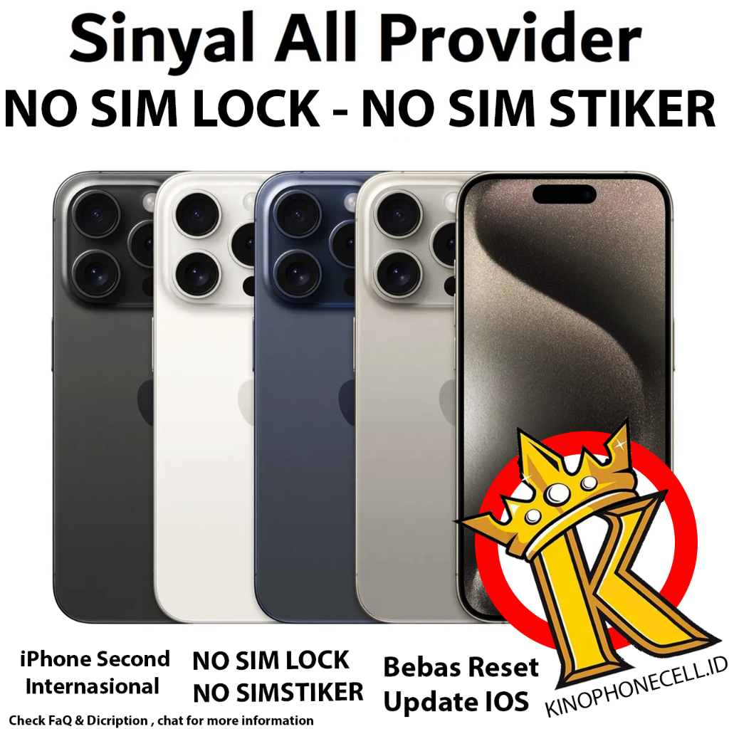 Jual 15 PRO / 15 PROMAX Second Normal 15 Pro Max 128GB 256GB 512GB ...