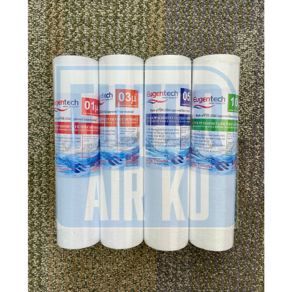 Jual ISI 5PCS Filter Air / Saringan Air / Filter Sedimen Eugentech 10 ...