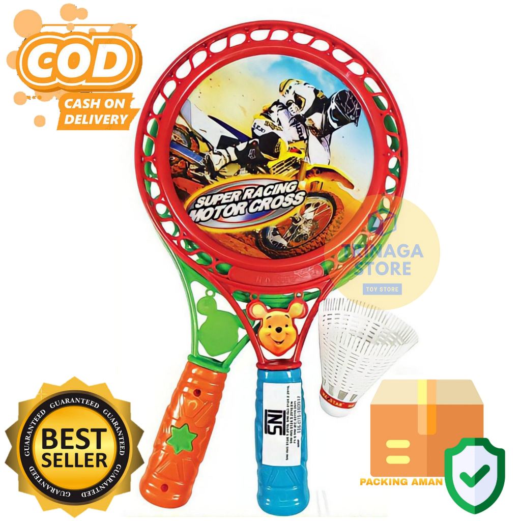 Jual ( BISA COD ) PROMO Mainan Anak Set Raket Badminton Karakter ...