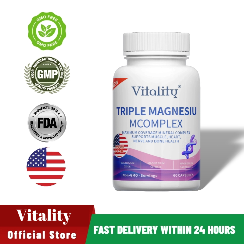 Jual Triple Magnesium Complex, 700 Mg, Magnesium Oksida, Magnesium ...