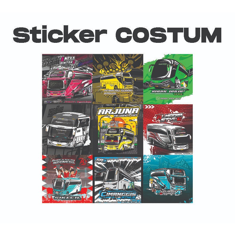 Jual TERMURAH Cetak Stiker Costum Berbagi ukuran Vinyl A3+ Cutting ...