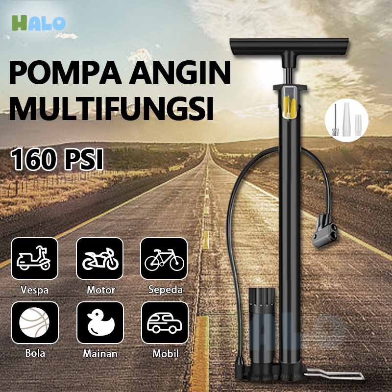 Jual Pompa Angin Sepeda Motor dan Mobil Tabung Meter High Pressure/High ...