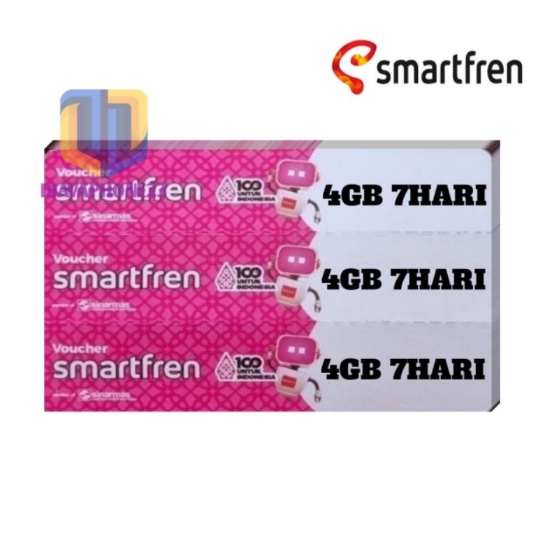 Jual VOUCHER DATA SMARTFREN 4GB(6GB) 7HARI | Shopee Indonesia