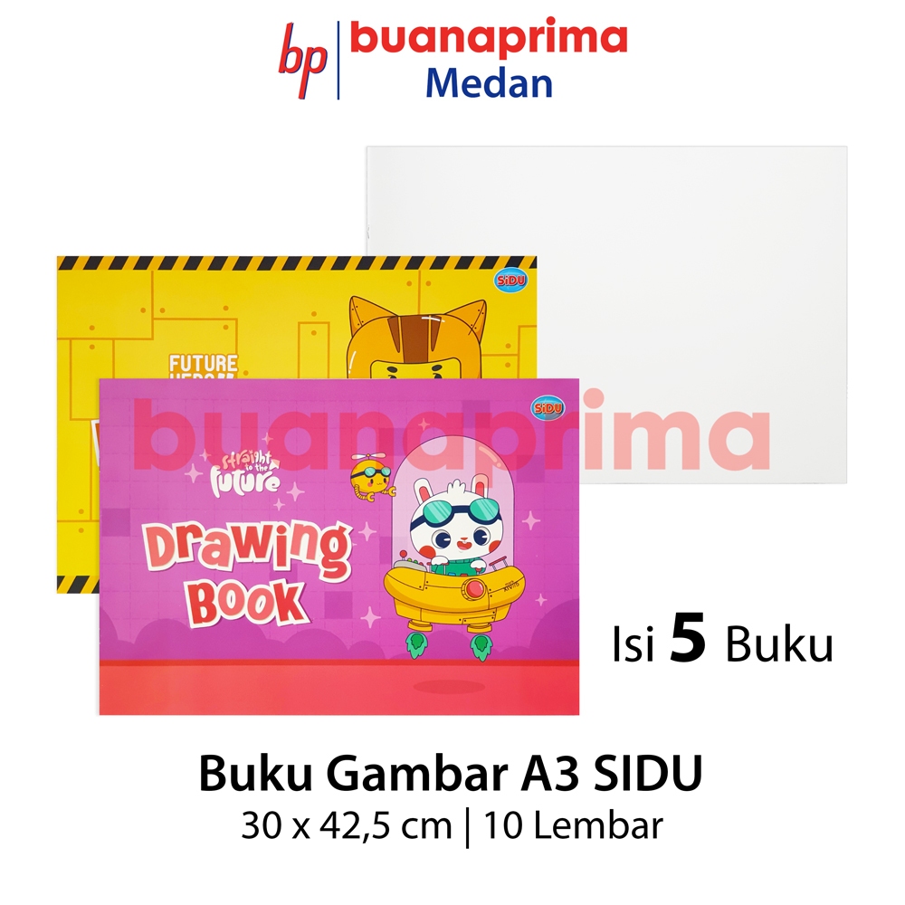 Jual BUKU GAMBAR SIDU A3 1 Pack Isi 5 Buku Drawing Book Sketsa | Shopee ...