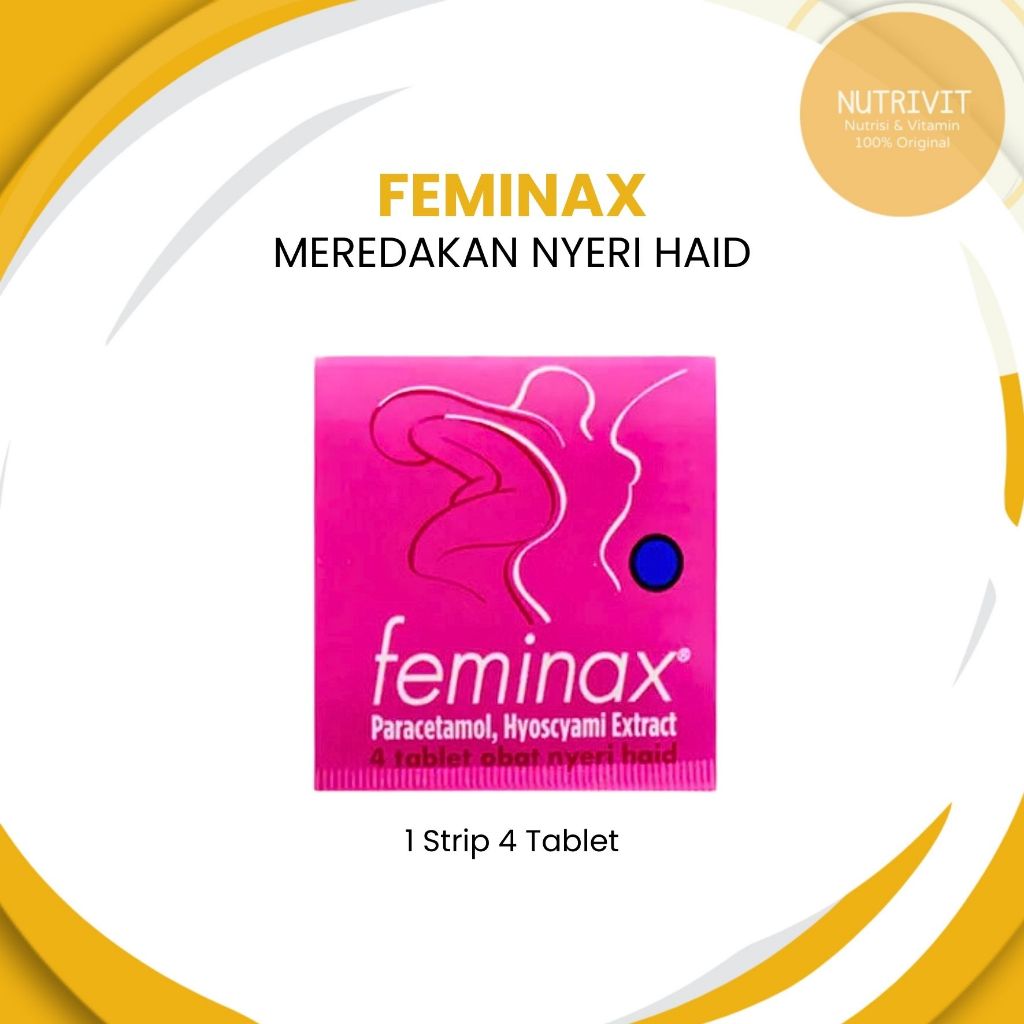 Jual FEMINAX Tab 4's - Membantu meredakan nyeri haid, kram perut karena ...