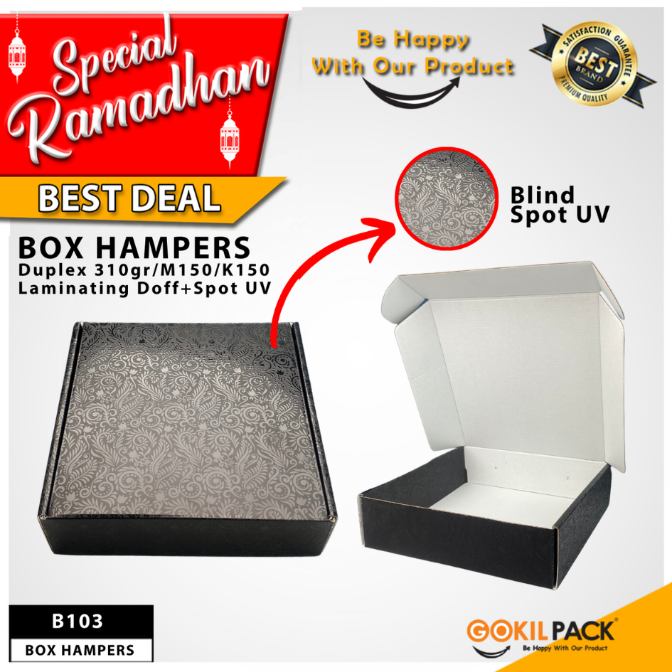Jual Box Kado - Mailer Box Spot UV Hitam - Kotak Hadiah Premium - B103 ...