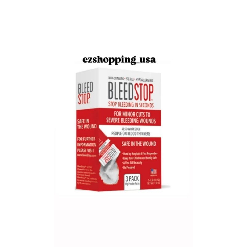 Jual pertolongan pertama bubuk bleed stop untuk luka, pendarahan sedang ...