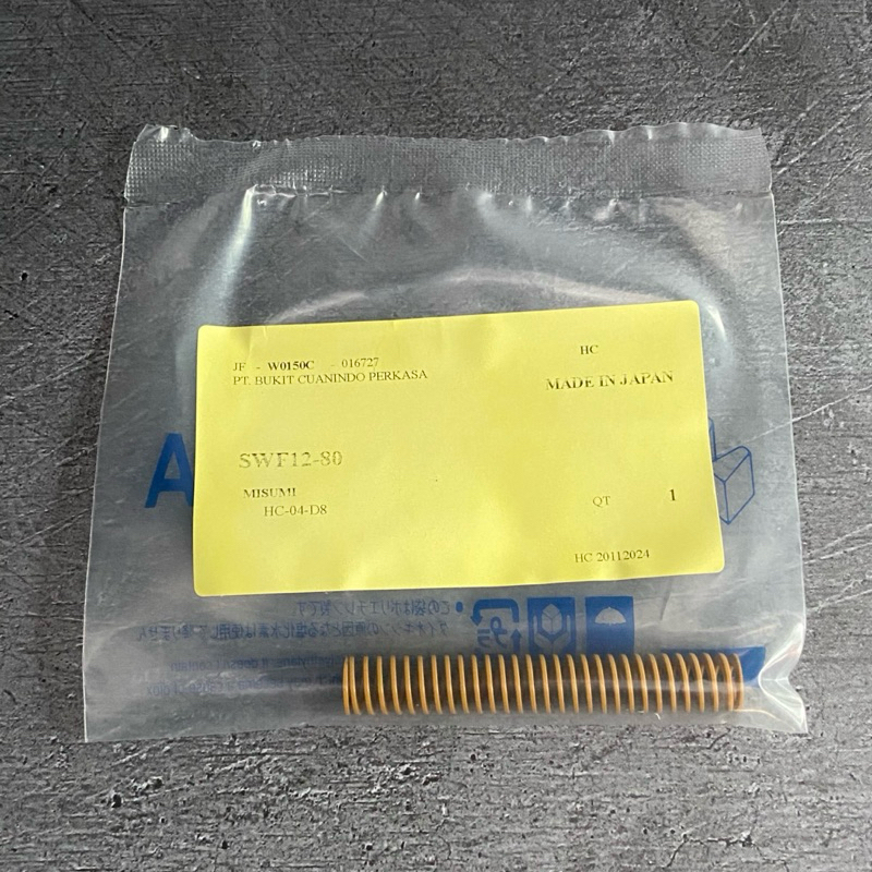 Jual Per misumi kuning SWF 12-80 ( OD 12mm - Panjang 8cm ) | Shopee ...