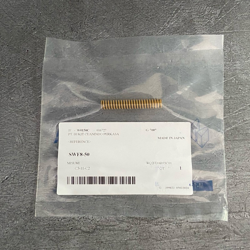 Jual Per misumi kuning SWF 8-50 ( OD 8mm - Panjang 5cm ) | Shopee Indonesia