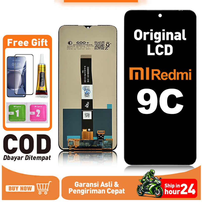 Jual LCD Redmi 9C Original COD Touchscreen Fullset Ori Asli Compatible ...