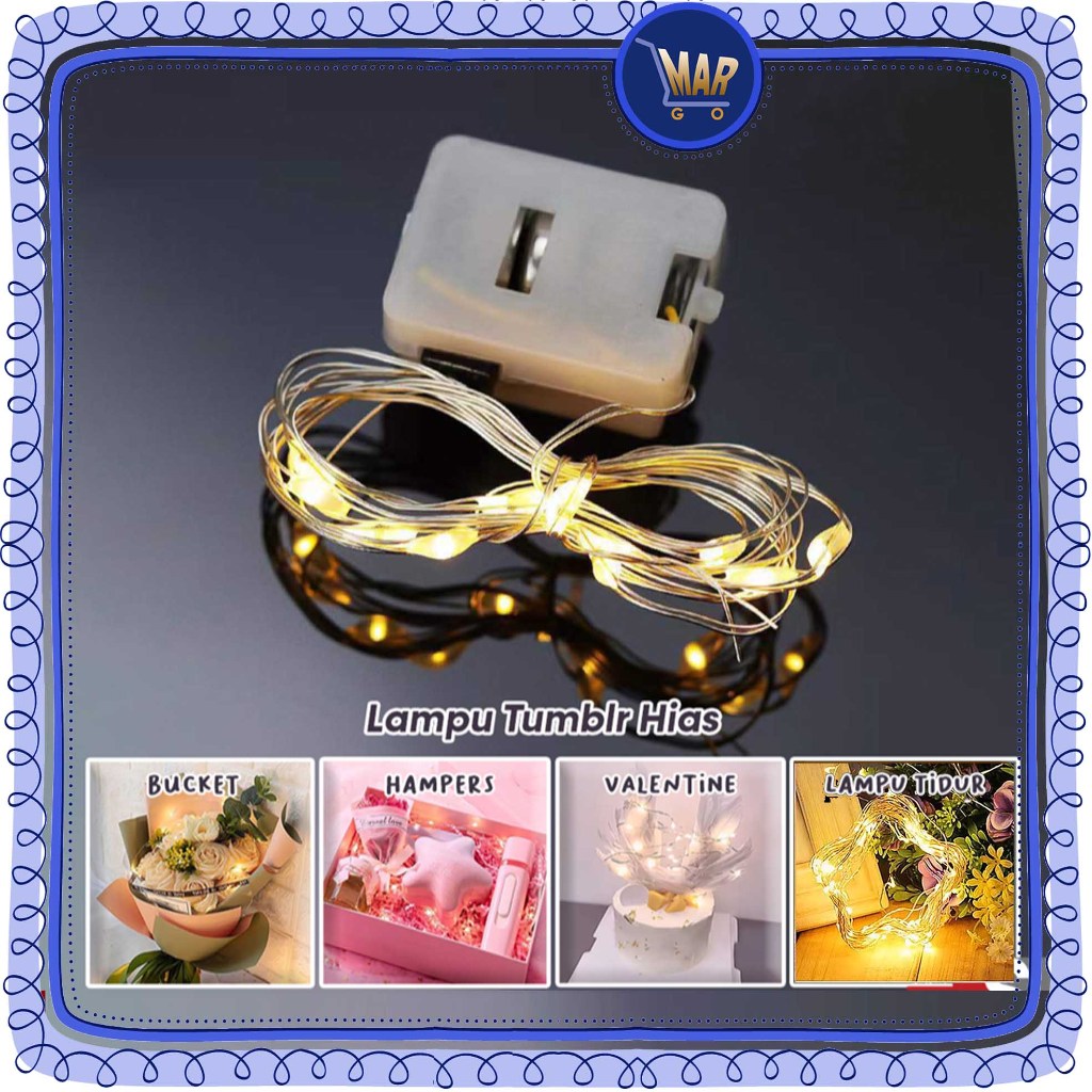 Jual Lampu Kawat Hias Tumblr Mini 1 Meter 2 5 Dekorasi Karangan Bunga ...