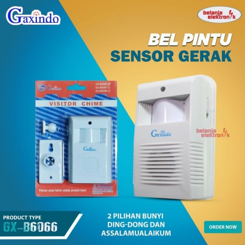 Jual Bell Sensor Gerak Bell pintu toko Bell Otomatis saat ada orang ...