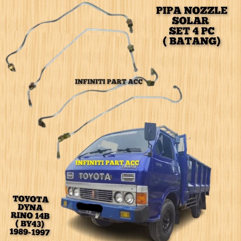 Jual PIPA NOZZLE SOLAR SET TOYOTA DYNA RINO 14B BY43 BY34 | Shopee ...