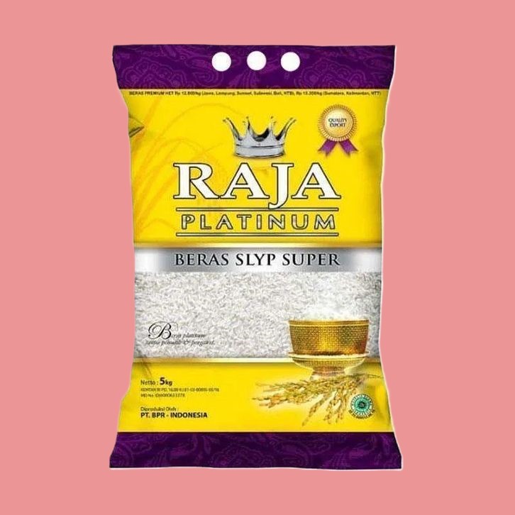 Jual Beras Raja Platinum 5kg Beras Slyp Super | Shopee Indonesia