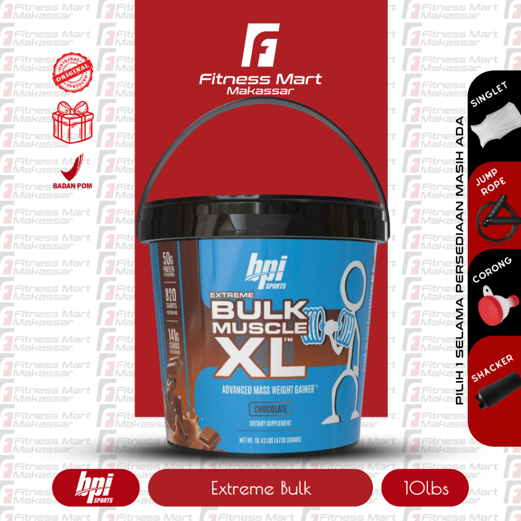 Jual BPI Sports Extreme Bulk Muscle 10 LBS Weight Mass Gainer Halal BPOM | Shopee Indonesia