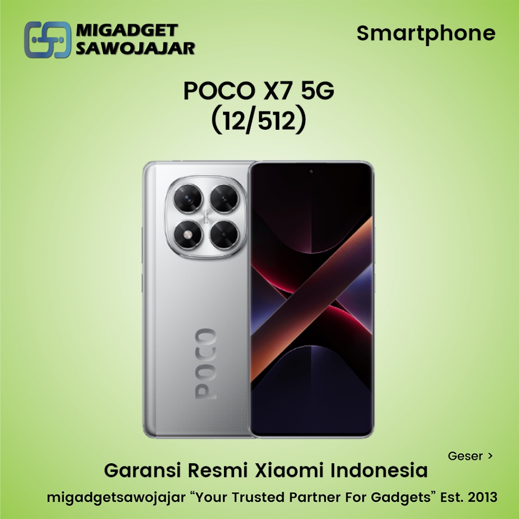 Jual POCO X7 5G 12/512 AMOLED 120Hz IP68 45W 5110mAh | Shopee Indonesia