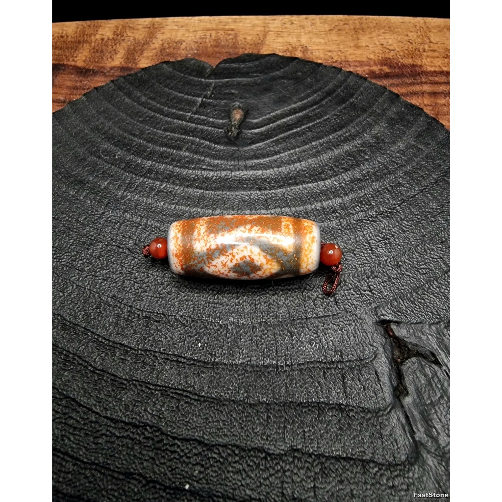Jual Batu Akik Dzi King Cinnabar Diamond QiLin Kirin Blessed Tua Tibet ...