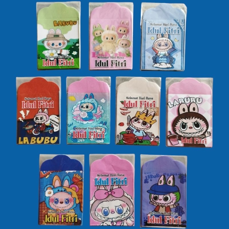Jual Amplop Lebaran Medium LABUBU Dan Muslim 1pack isi 10pcs | Shopee ...