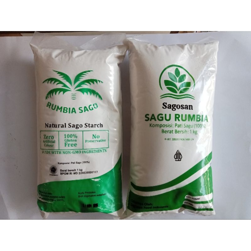 Jual Sagu Sagosan Sagu Rumbia Bangka 1Kg bebas gluten | Shopee Indonesia