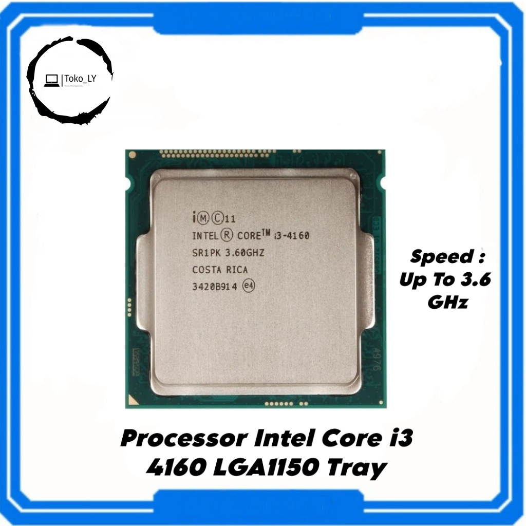Jual Processor Intel Core i3 - 4160 3.6 GHz tray socket 1150 | Shopee ...