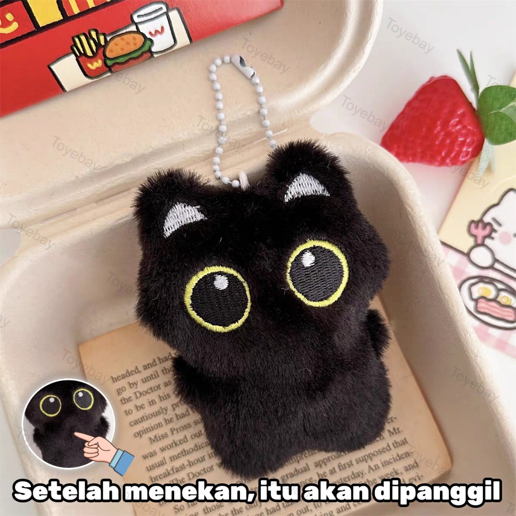 Jual [Versi audio]Gantungan Kunci Kucing Hitam/Kucing hitam kecil ...