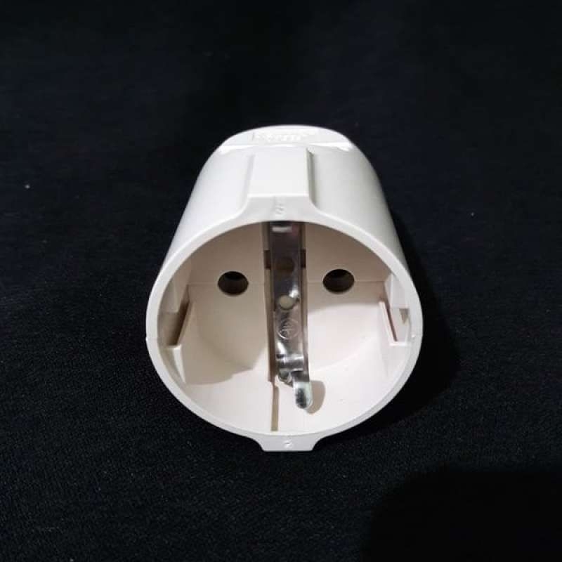 Jual * visalux V7363 Socket 2 pin 10A / stop kontak soket SNI | Shopee ...