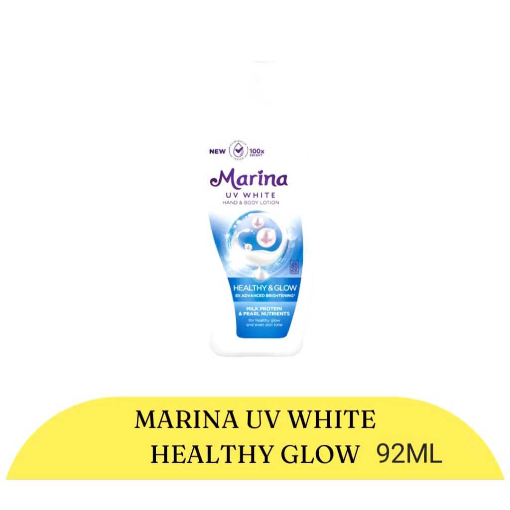 Jual Marina UV White Hand & Body Lotion Healthy and Glow 92ml | Shopee Indonesia
