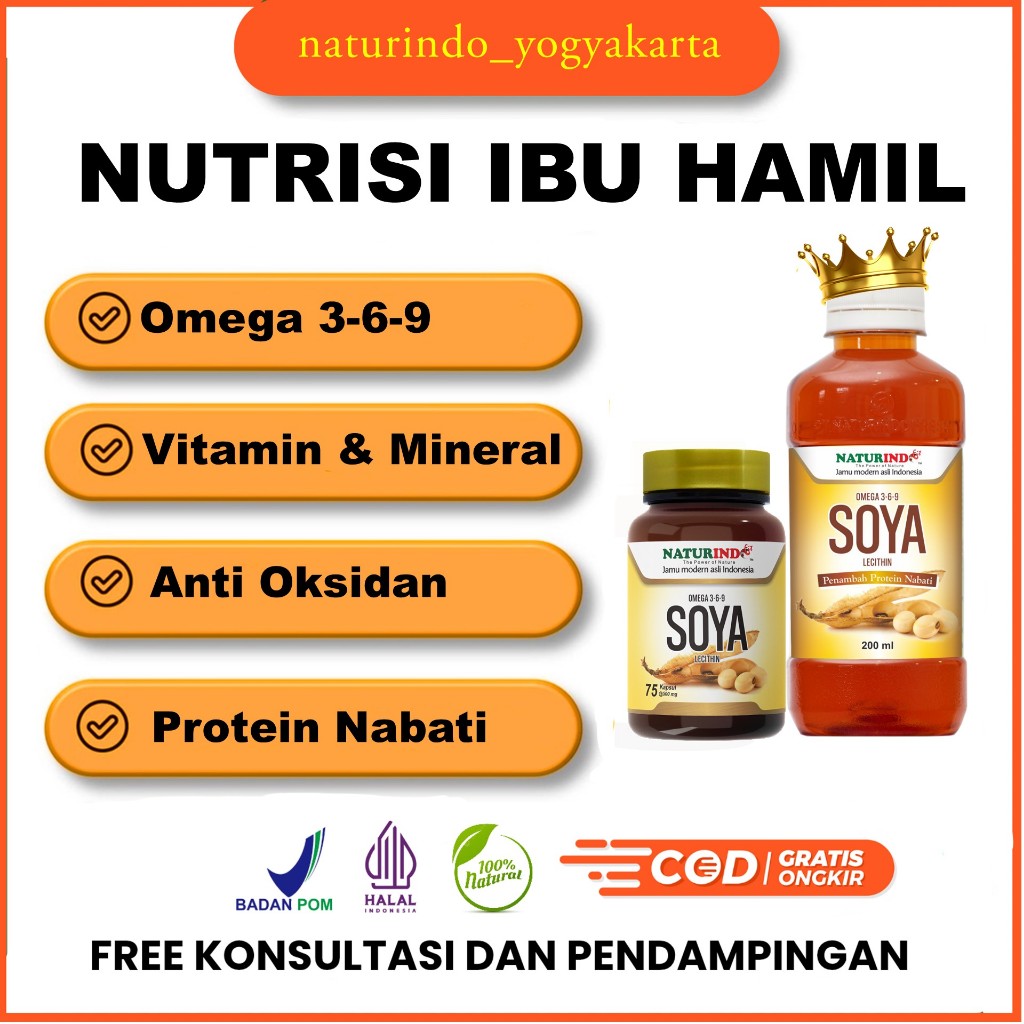 Jual Suplemen Nutrisi Ibu Hamil dan Menyusui Omega 369 Soya Lecithin ...