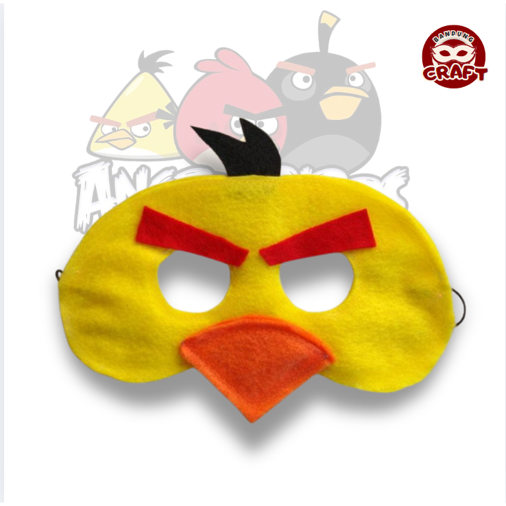 Jual Cosplay mask ANGRY BIRDS Chuck yellow | Shopee Indonesia