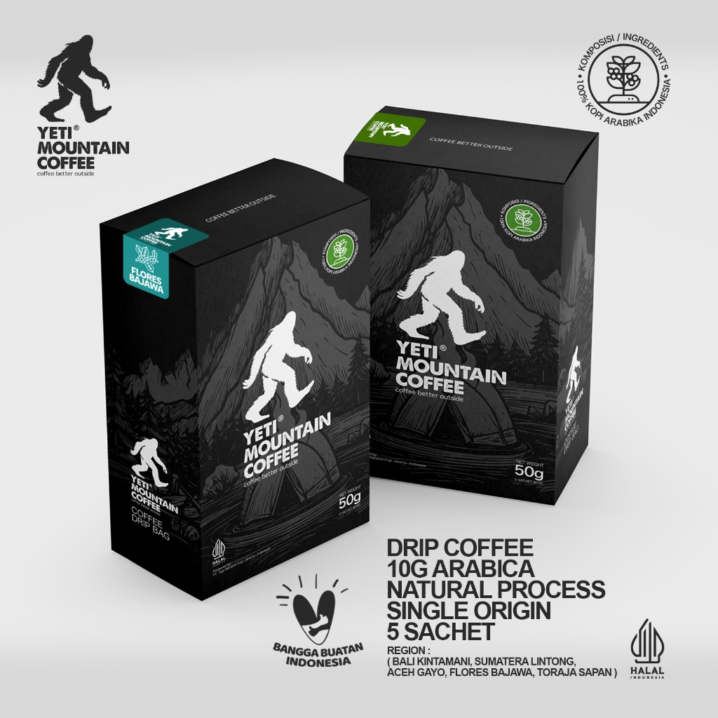 Jual Yeti Mountain Coffee - Coffee Drip Bag 5 Sachet Single Origin ...