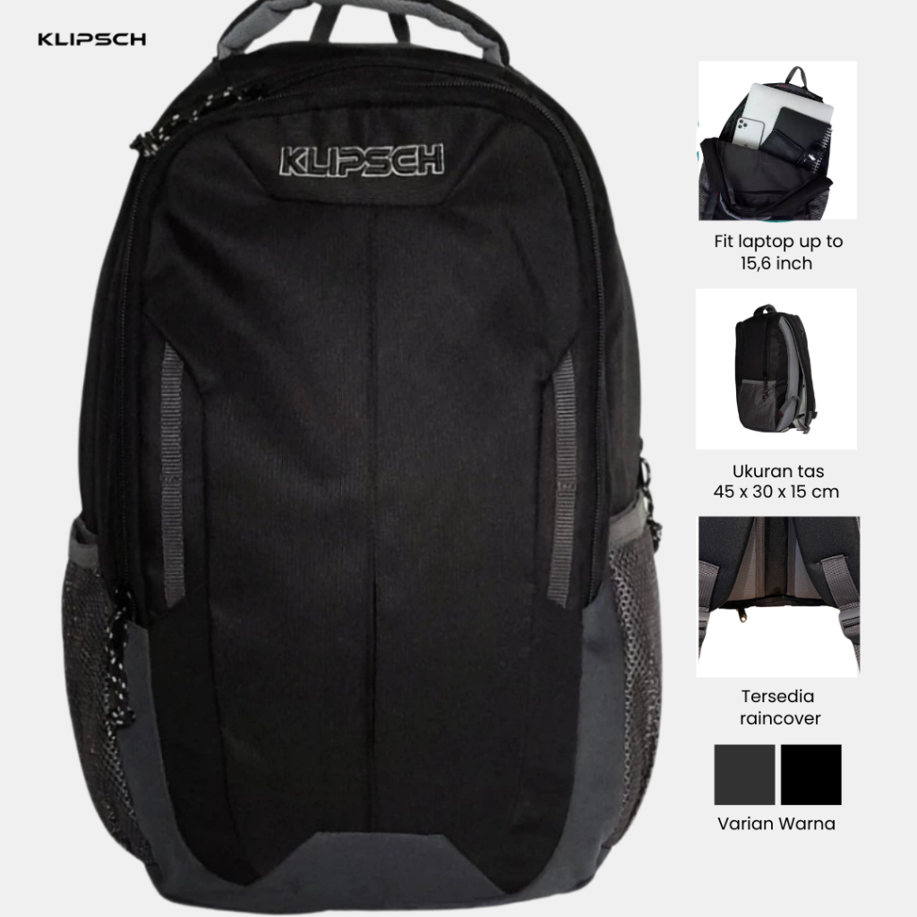 Jual KLIPSCH Velaro Backpack | Tas Ransel Pria | Tas Punggung Laki-laki ...